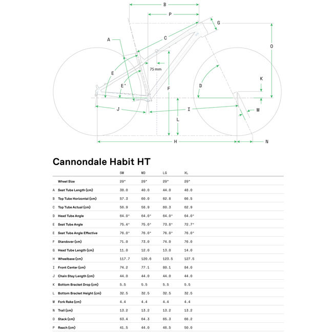 Cannondale frame size chart store